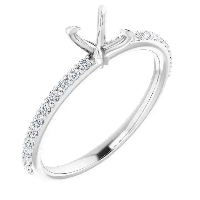 Anillo de compromiso con diamantes cultivados en laboratorio SADIE par ...