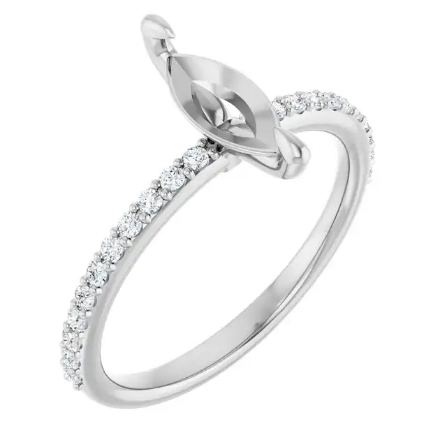 SADIE Lab Grown Diamond Engagement Ring Setting for Marquise Stones ...