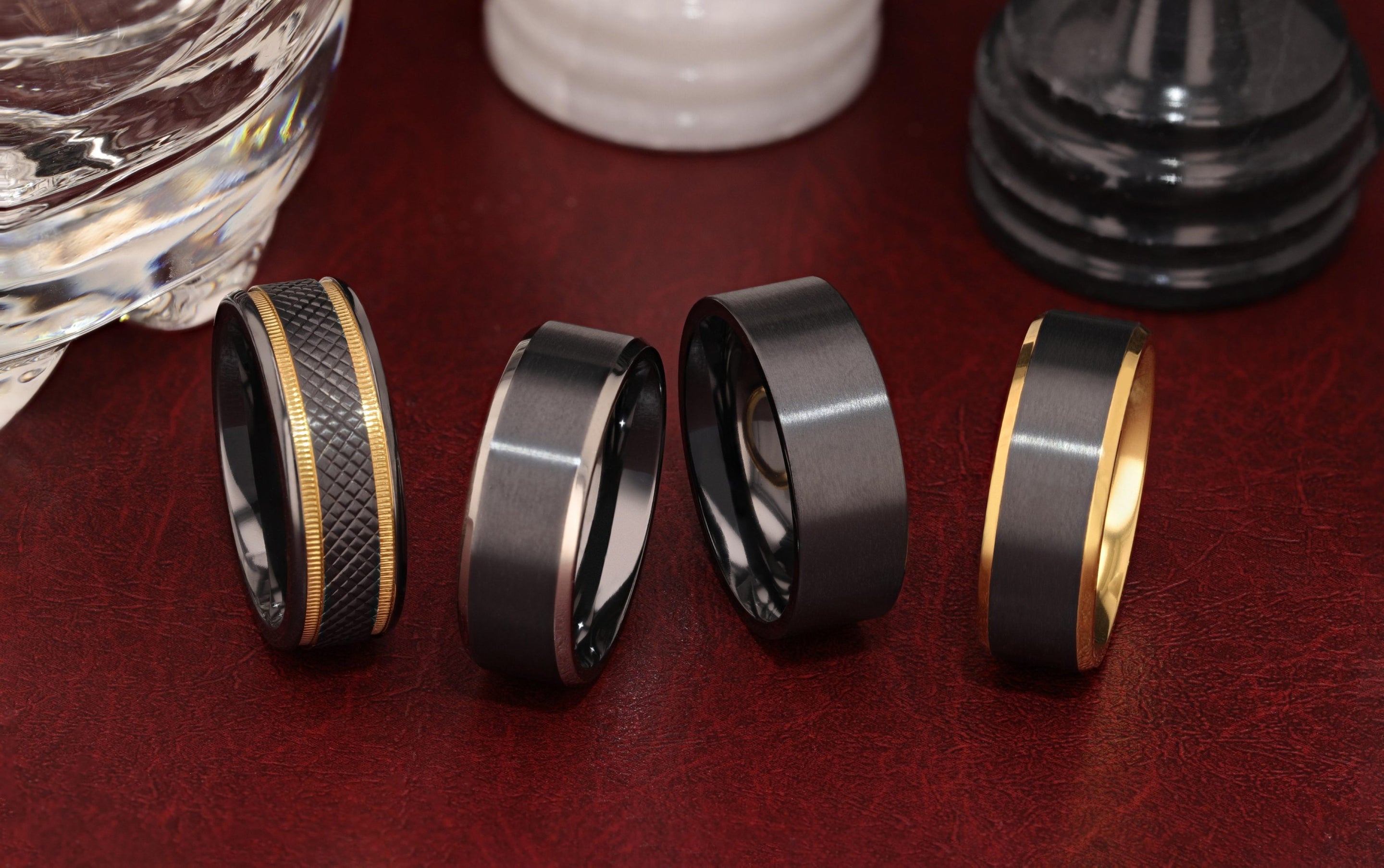 Black Titanium Wedding Bands & Black Titanium Rings | Larson Jewelers