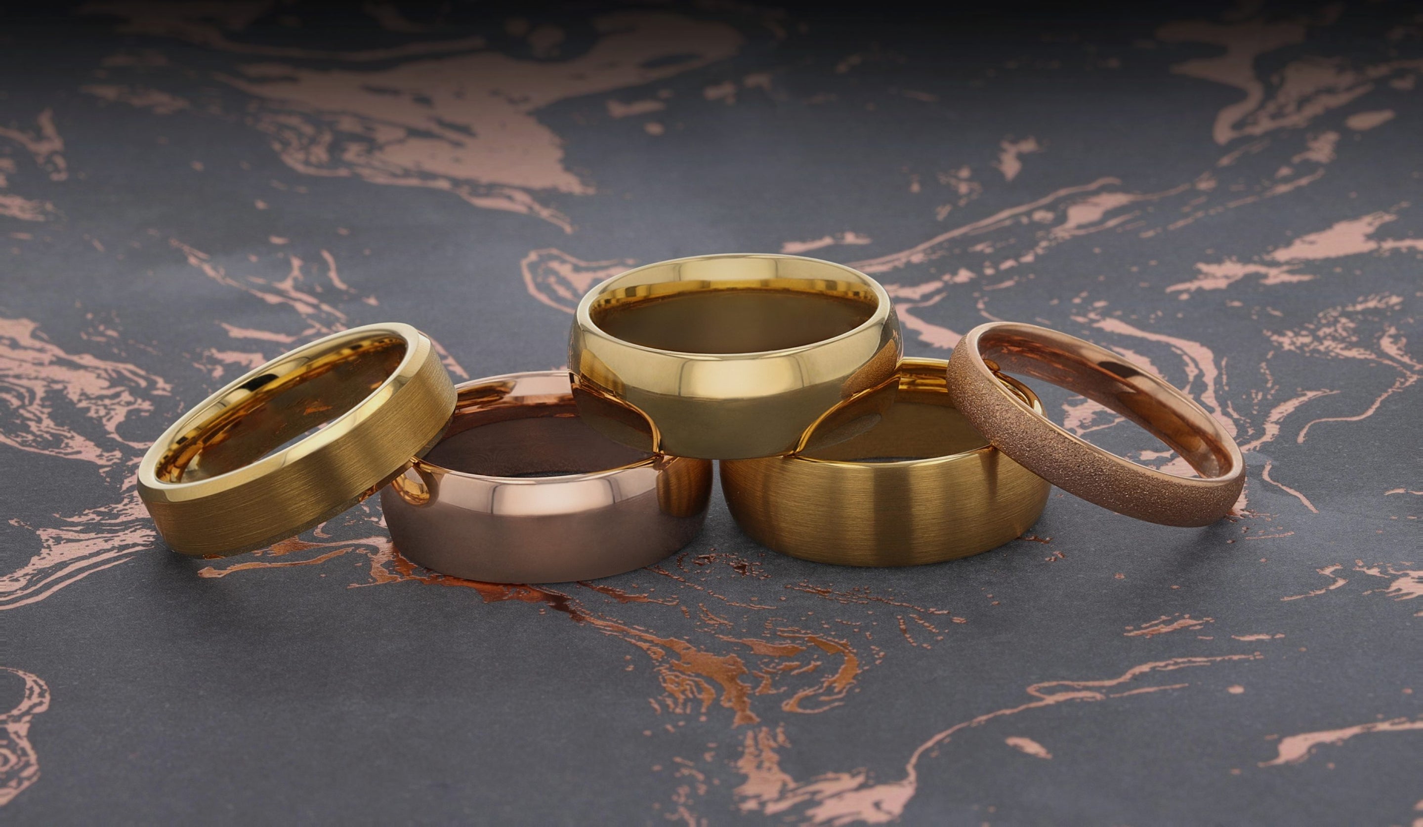 Gold Tungsten Rings - Men's and Women's – Larson Jewelers