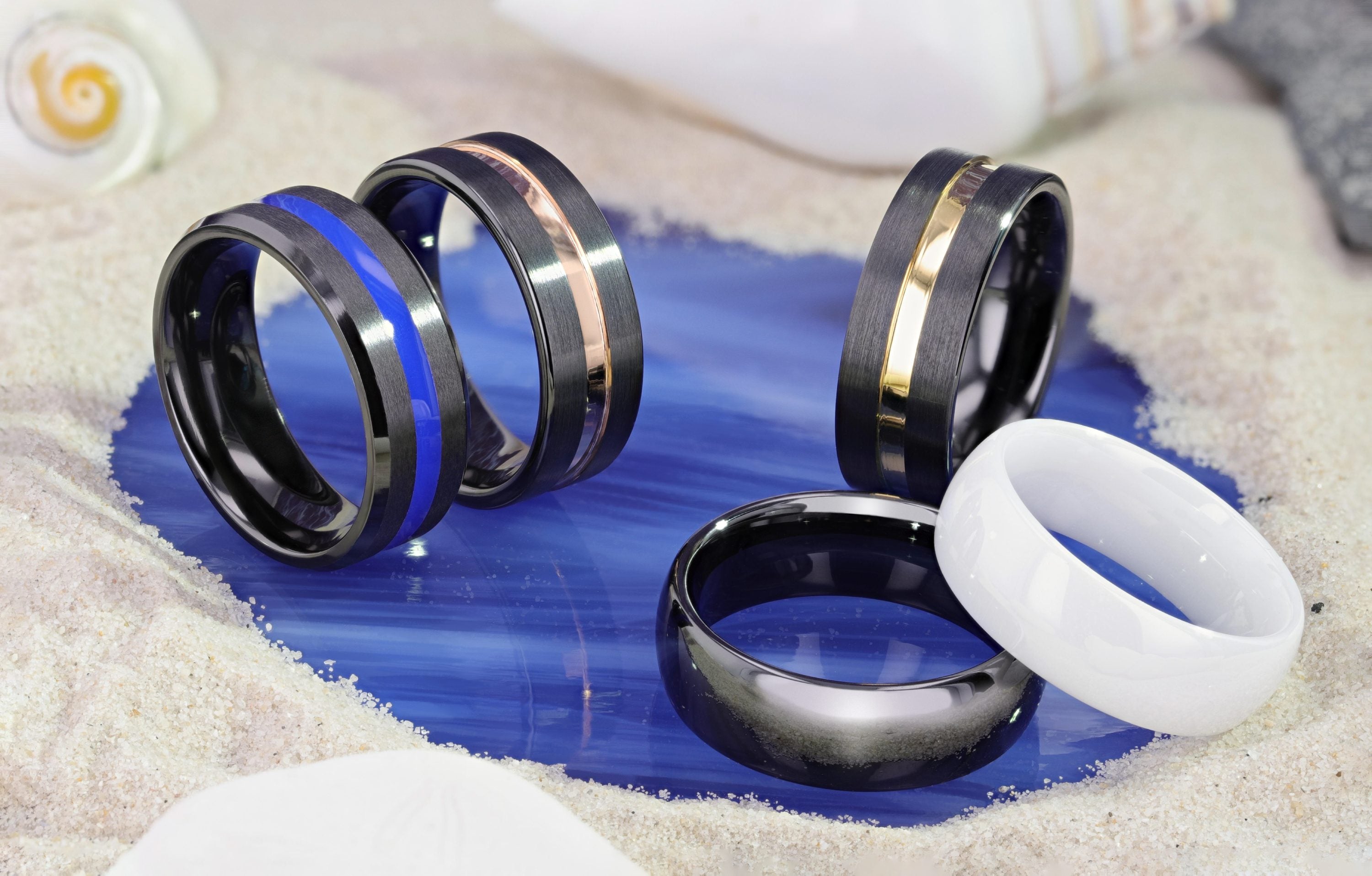 Ceramic Rings Men's Women's - Larson Jewelers
