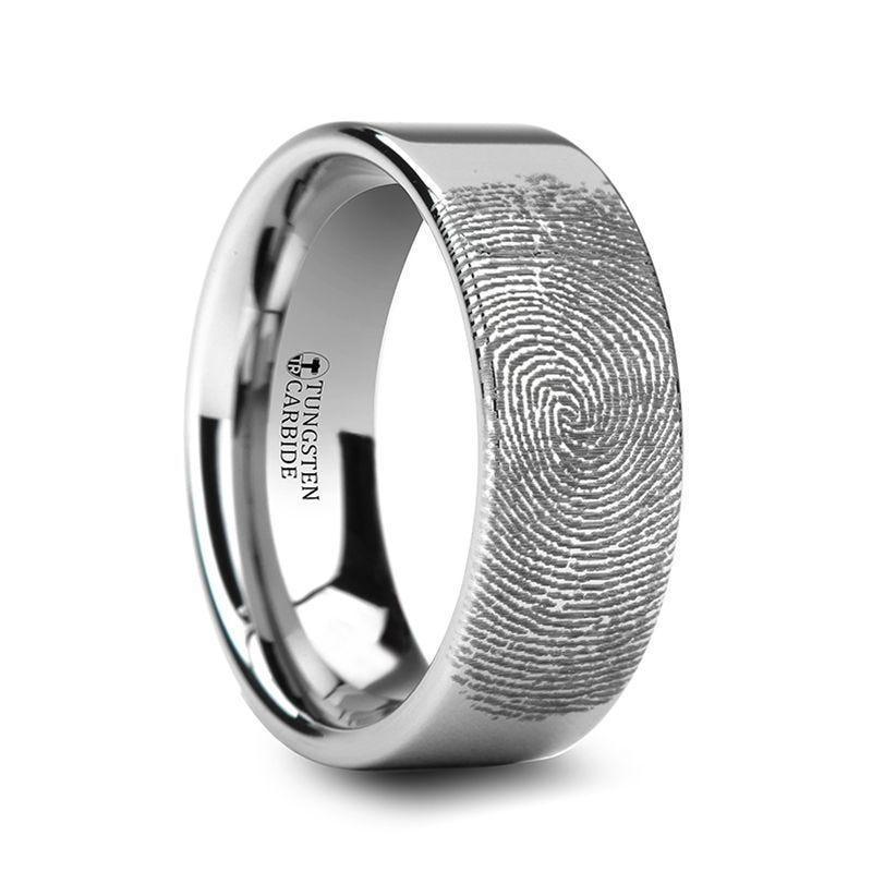 Personalized Fingerprint Engraved Rings | Larson Jewelers