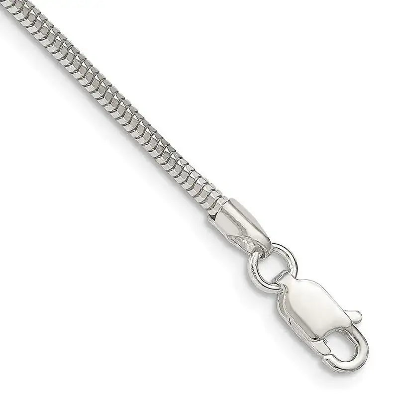 Sterling Silver 2mm Diamond-cut Snake Chain – Larson Jewelers