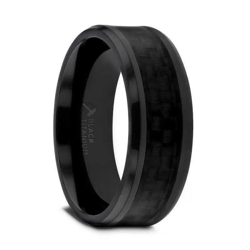 Black Titanium Wedding Bands & Black Titanium Rings | Larson Jewelers