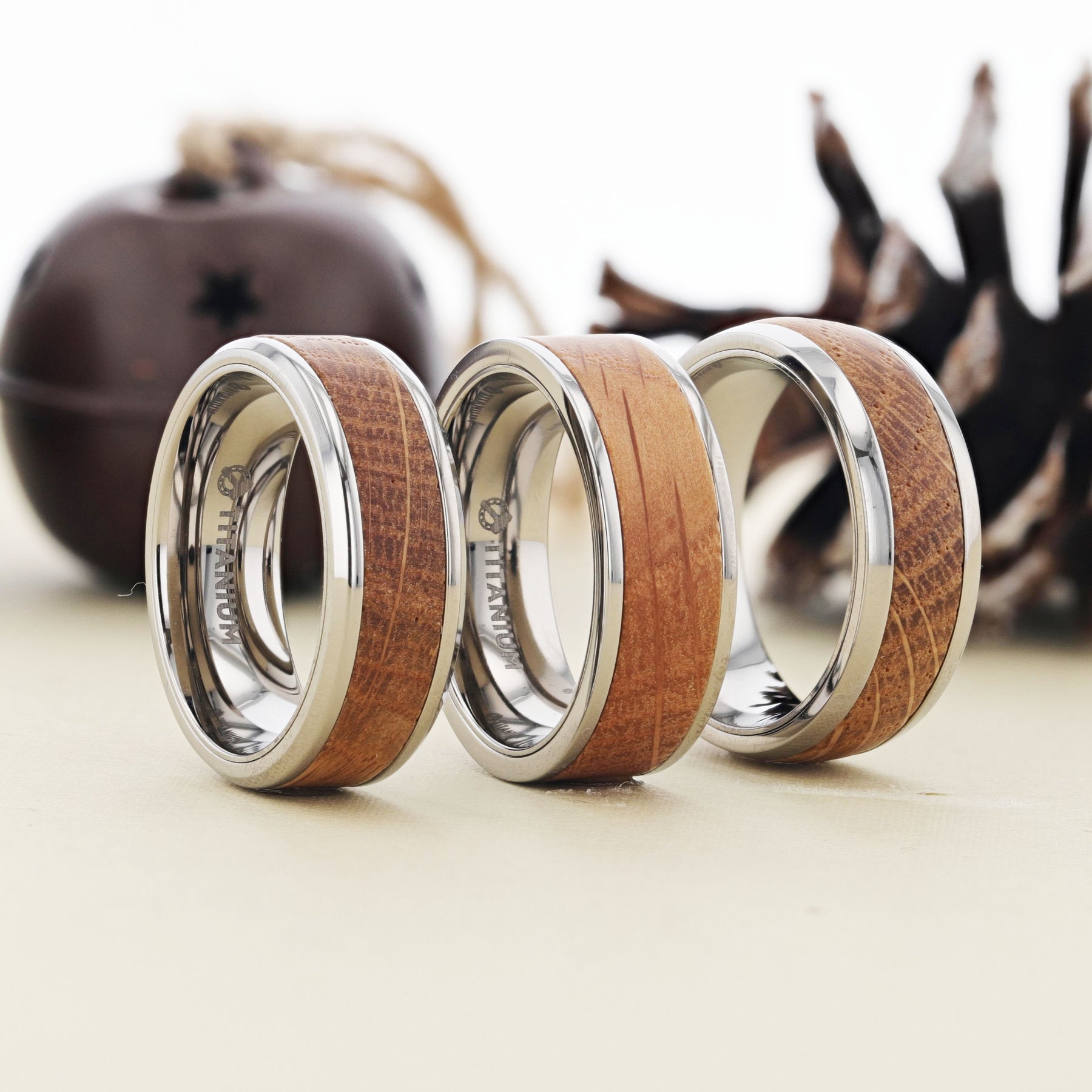 Genuine Whiskey Barrel Wedding Rings - Crafted for the Connoisseur ...
